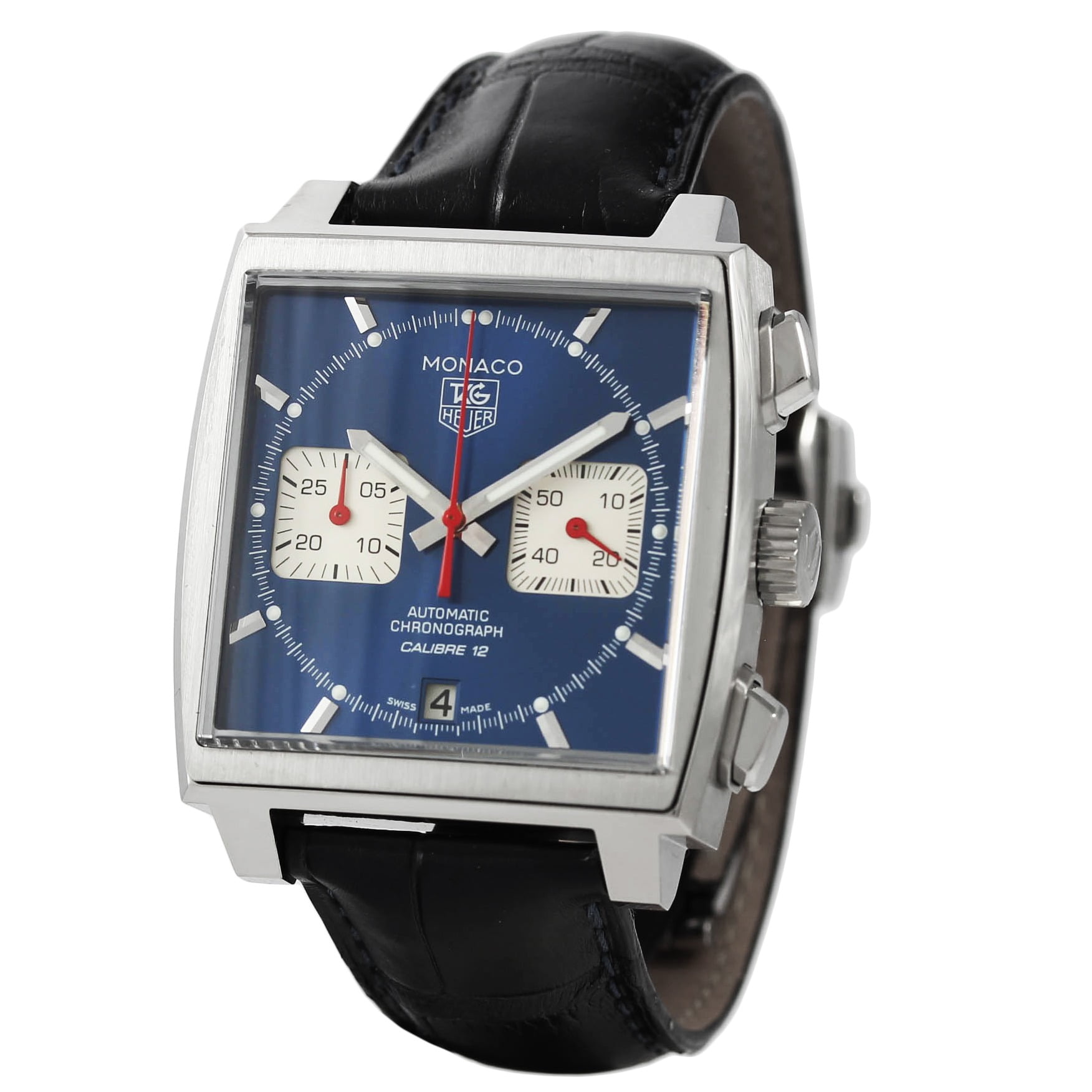 Tag Heuer Monaco Steve McQueen Blue Dial CAW2111 - Van Wonderen Watches