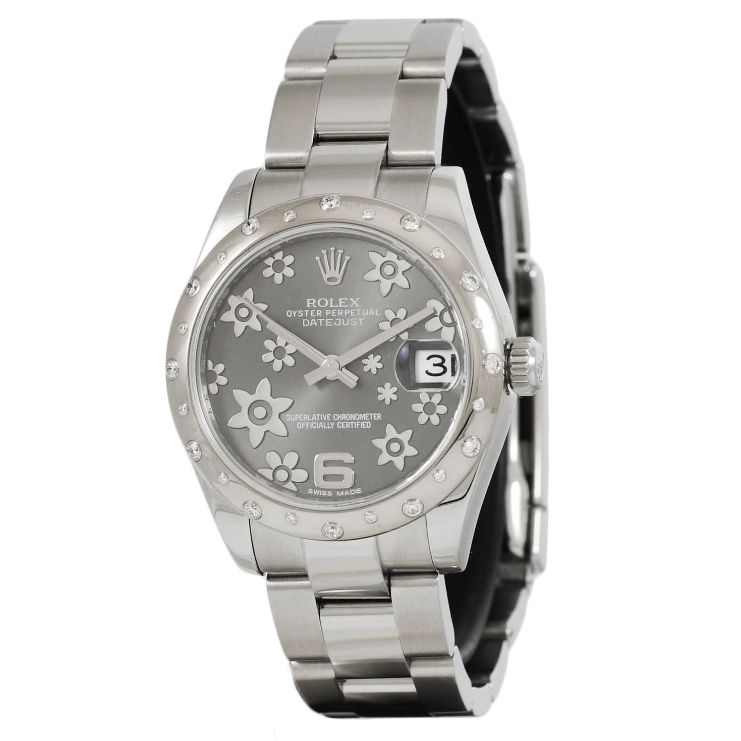 Rolex Datejust Lady 31 Flower Diamond Bezel 178344 - Van Wonderen Watches